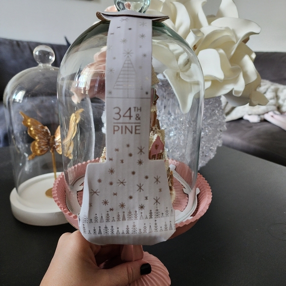 34th & PINE | Holiday | Pastel Gingerbread House In Cloche | Poshmark